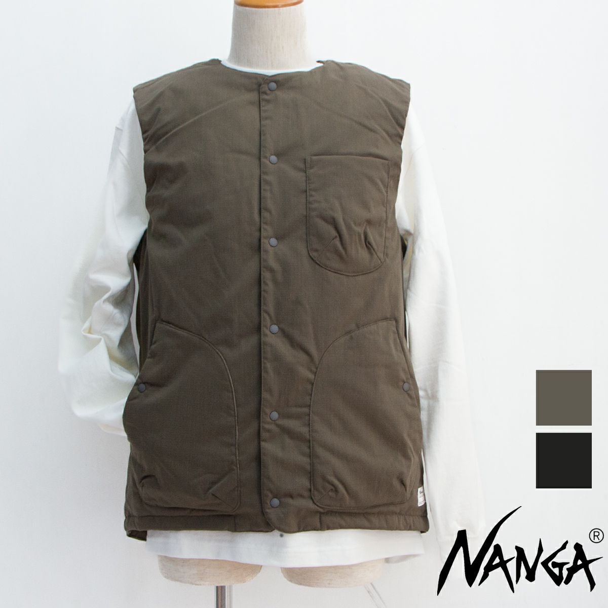 NANGA ナンガ 】 HINOC RIPSTOP INNER DOWN VEST ヒノック リップス